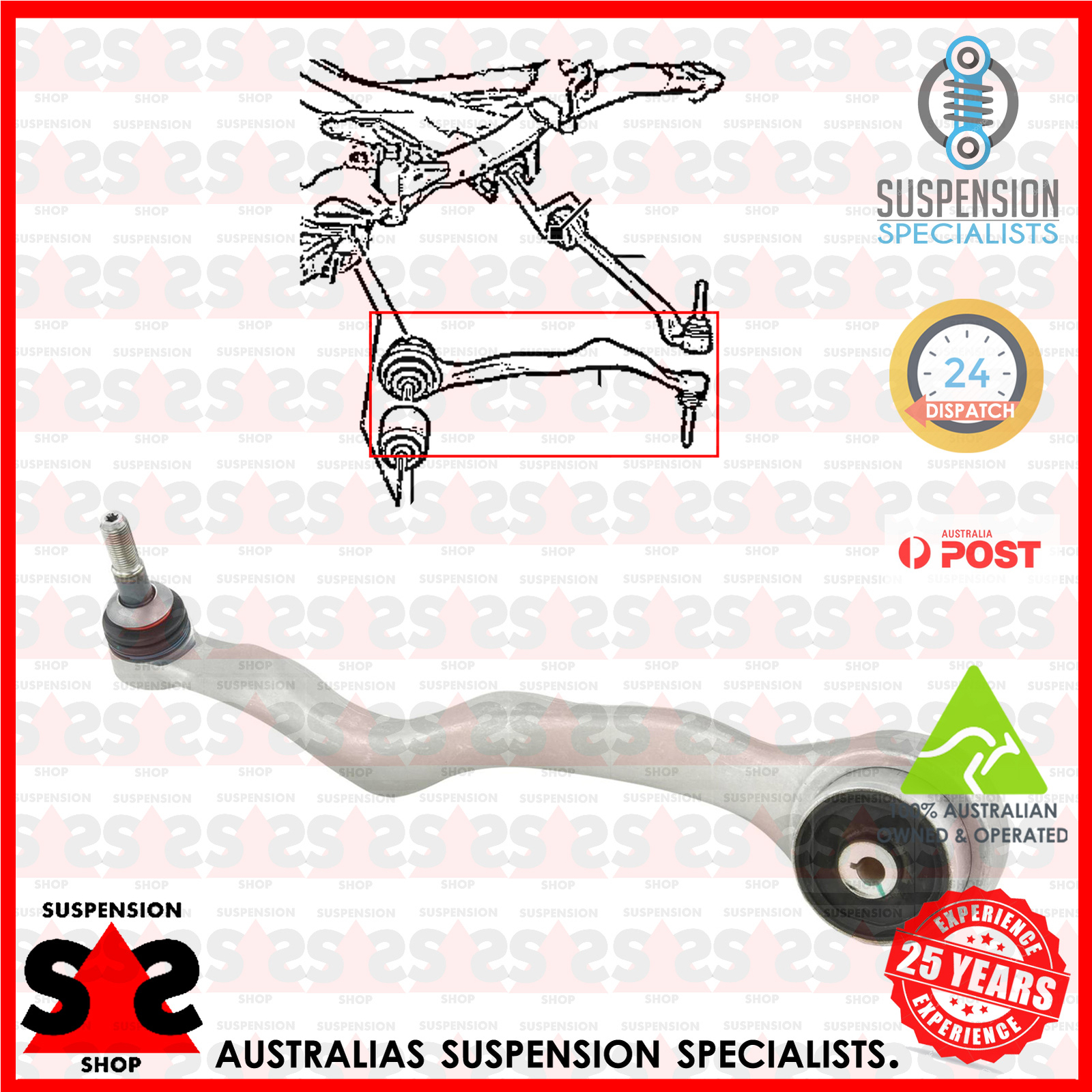 Lower Front Axle Control/Trailing Arm, Wheel Suspension Suit BMW 3 (F30 ...