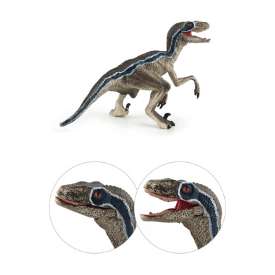 Jurassic Dinosaur Realistic Model Velociraptor Raptor Figure For Kids ...