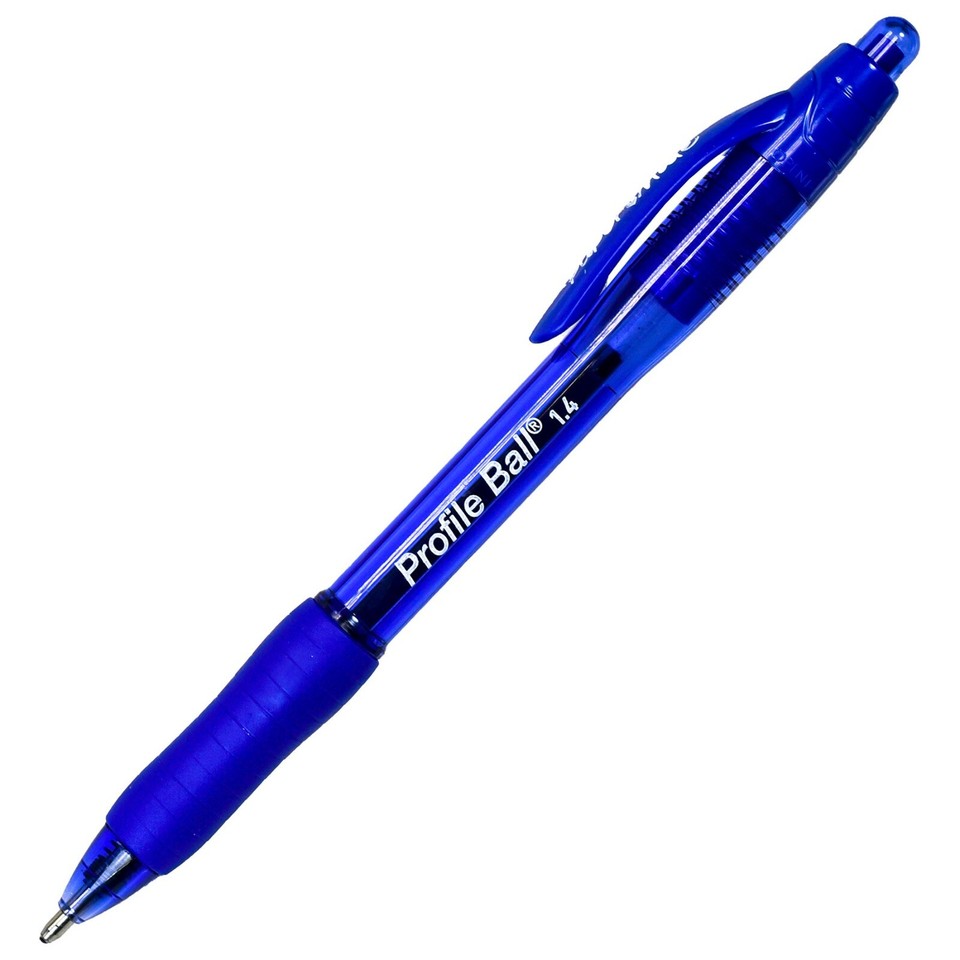 PaperMate Profile Ball 1.4 89466 Blue Ink Retractable Ballpoint Pen ...