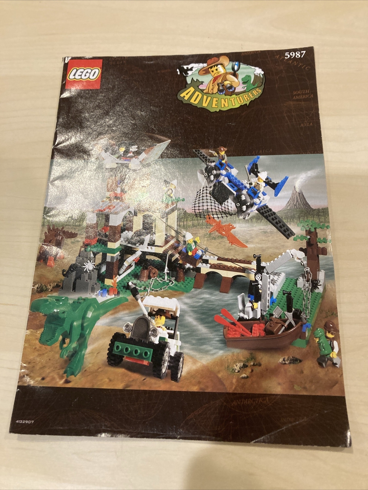 LEGO 5987 Adventurers Dino Research Compound INSTRUCTION MANUAL ONLY ...