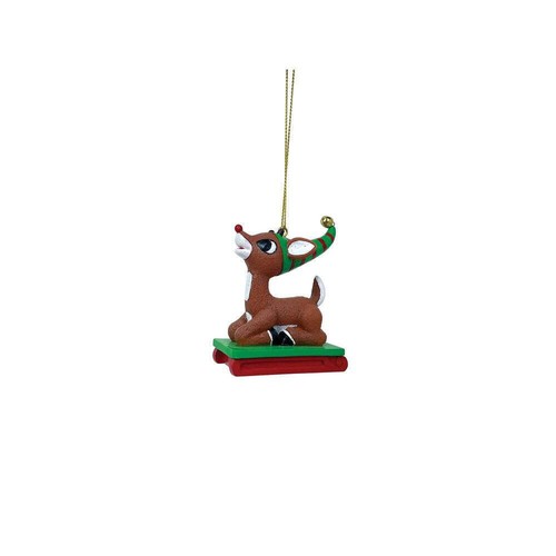 2022 Department 56 Rudolph Sledding Resin Christmas Ornament | eBay