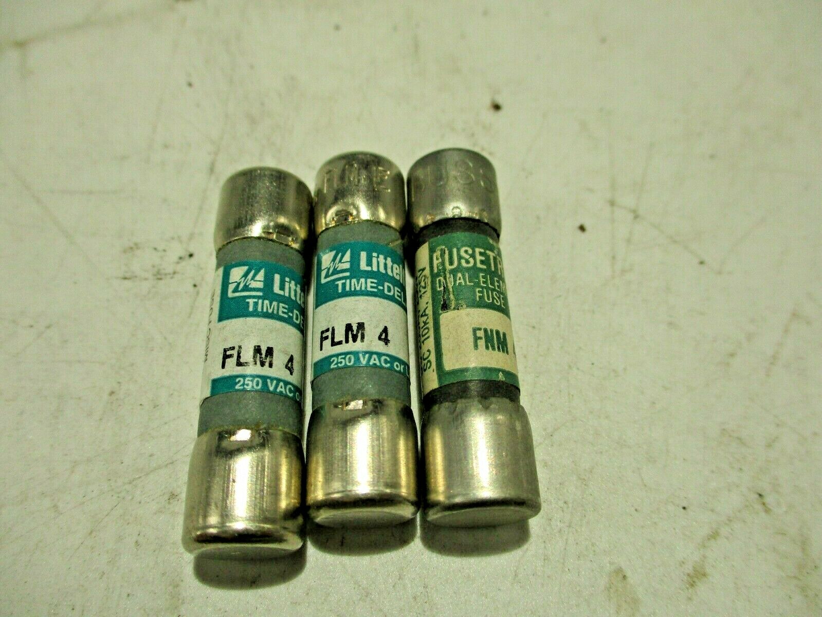 NEW LOT OF 3 LITTELFUSE FLM-4 4A/AMP FUSE | eBay