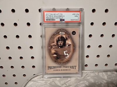 PATRICK MAHOMES RC 2017 SAGE HIT PREMIER DRAFT PREMIUM PORTRAIT SILVER ...