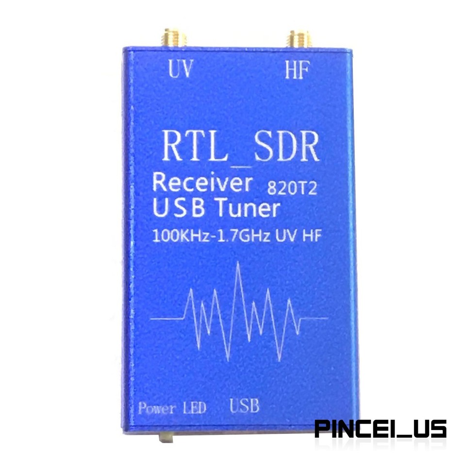 For RTL SDR Receiver USB Tuner 100KHz-1.7GHz UV HF RTL2832U + R820T2 ...