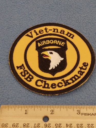 VIET-NAM AIRBORNE FSB CHECKMATE PATCH - MINT - 4 INCH | eBay