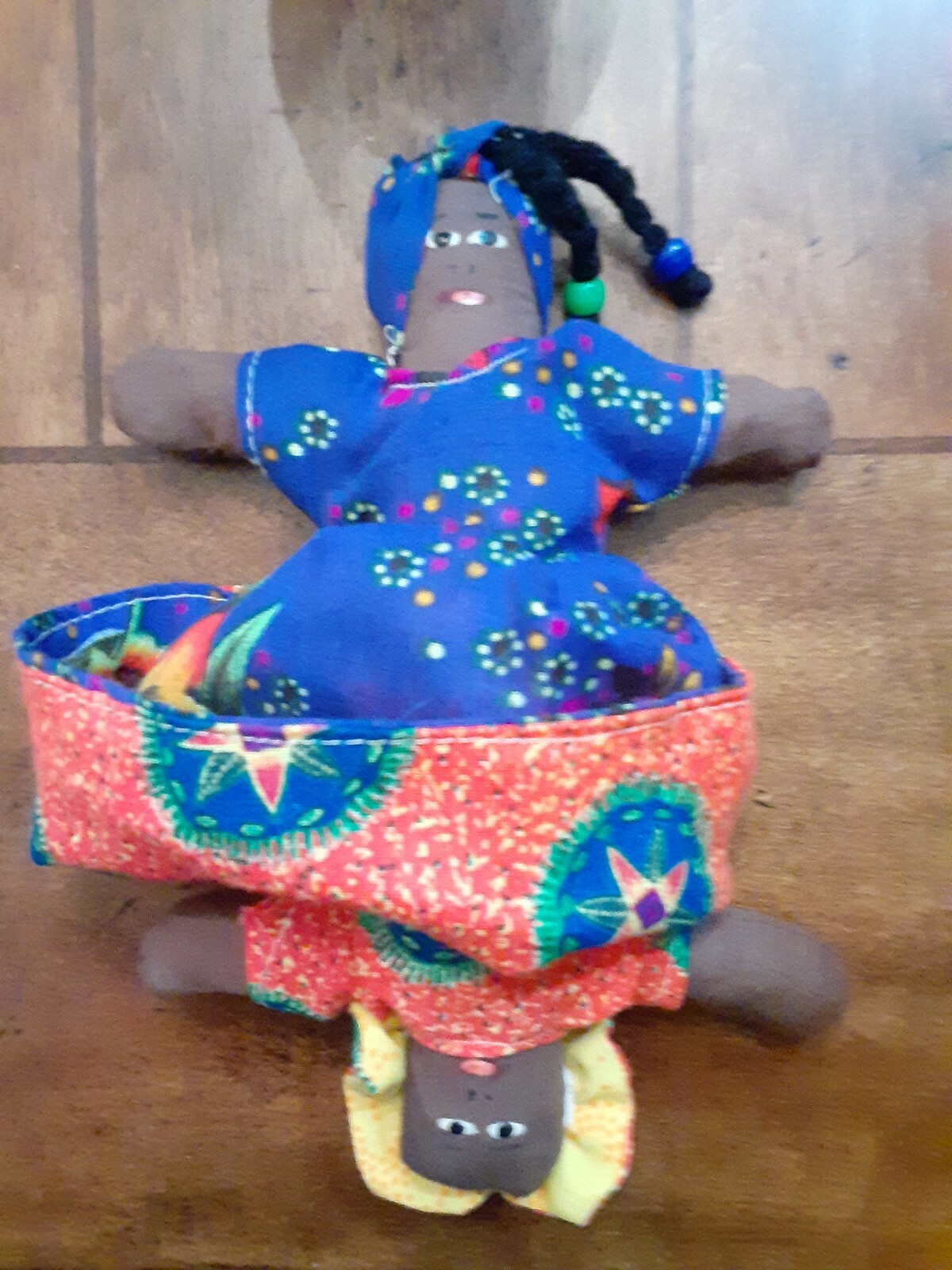 Jamaican Reversible Island Rag Doll Caribbean Topsy Turvy Flip Folk Art ...