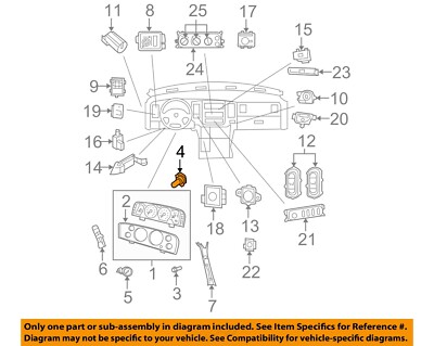 CHRYSLER OEM Dash Instrument Panel-Light Bulb 4839738AA | eBay