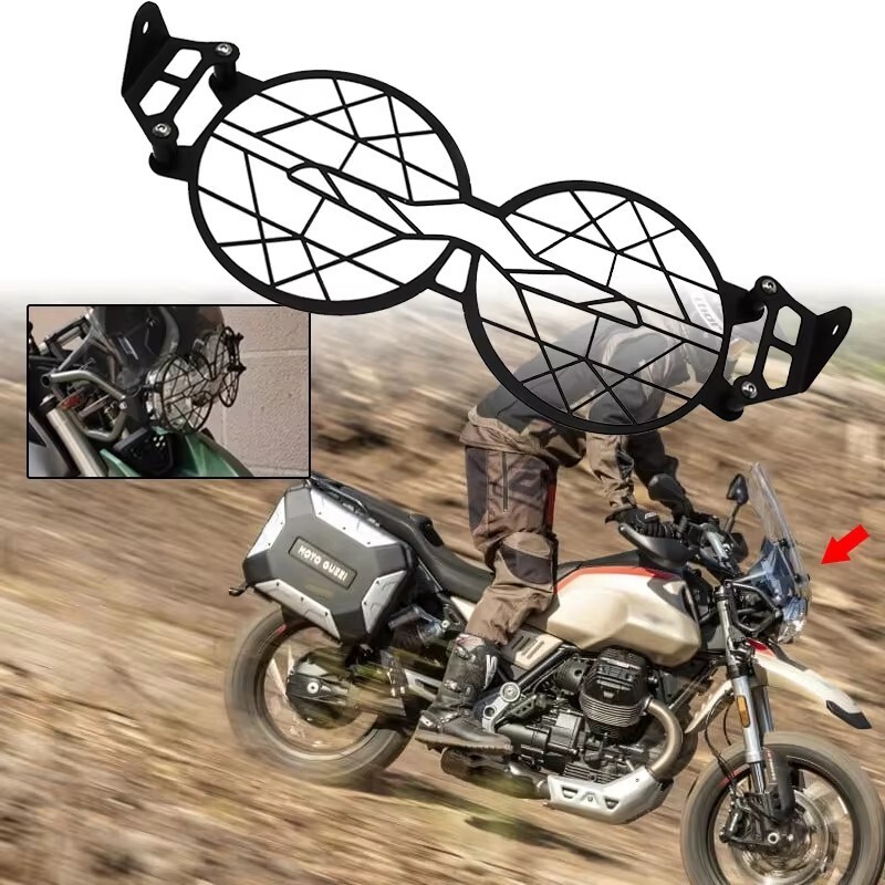 Folding Headlight Head Light Guard Protector Moto Guzzi V85TT V85 TT V ...