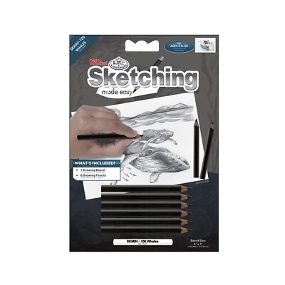 Whale Craft Kit | Whales Sketching Made Easy Kit - 5in. x 7in ...