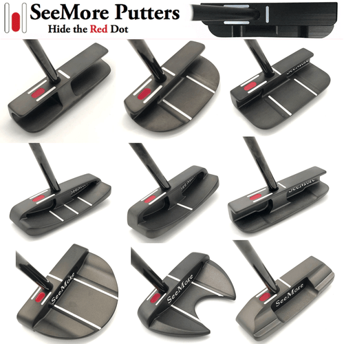 SEEMORE PVD CLASSIC SERIES GOLF PUTTERS / HIDE THE RED DOT PUTTER / ALL ...