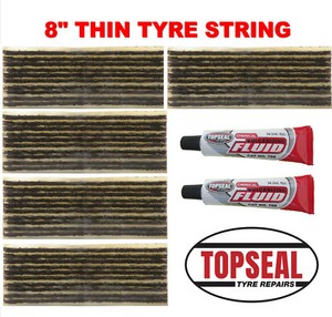 Tubeless Tyre Puncture Repair Strings 8" Strings x 50 With Topseal ...