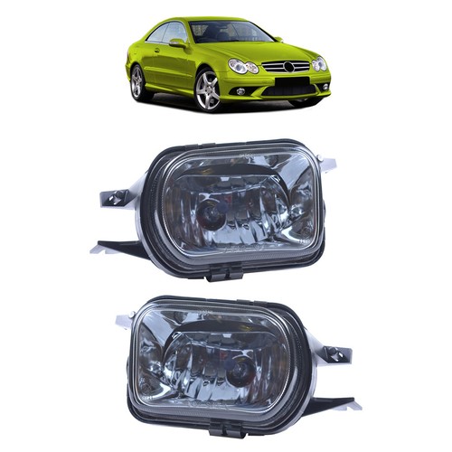 Jeu de phares antibrouillard fumé pour MERCEDES CLK W209 Classe C W203 ...