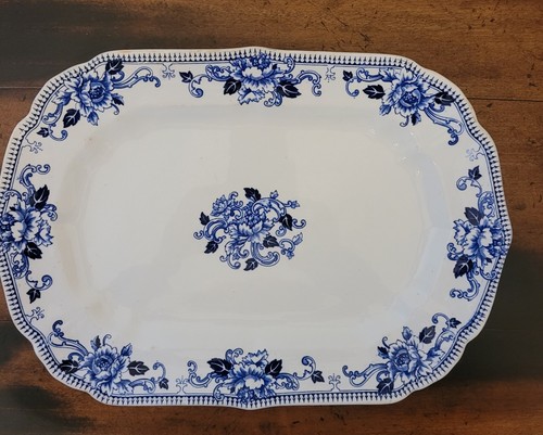 Brownfields Guild Pottery Delft Flow Blue Rectangular Platter 12x9 ...