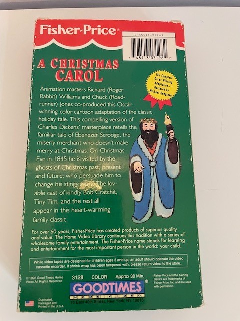 1971 A Christmas Carol Animated Film Voiced by Alistair Sim, Oscar ...