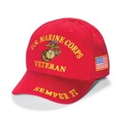 US Marine Corps Semper Fi Veteran Cover - Red USMC Hat - EGA American ...