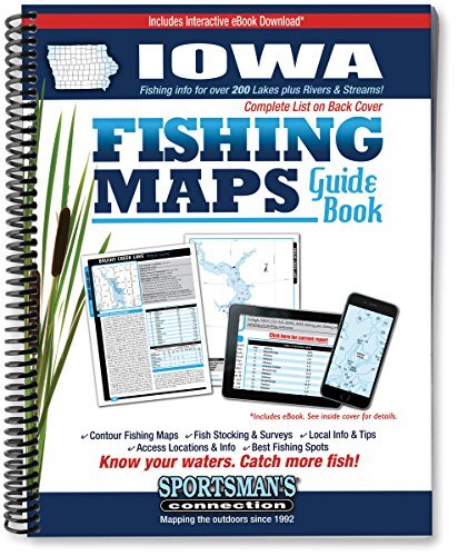 IOWA FISHING MAP GUIDE By Sportsmans Connection *Excellent Condition ...