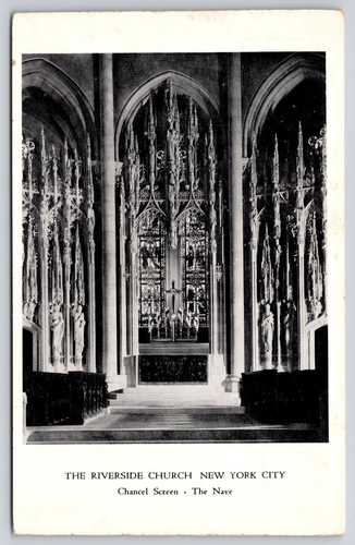 The Nave Riverside Church Interior Chancel Screen New York City NY ...
