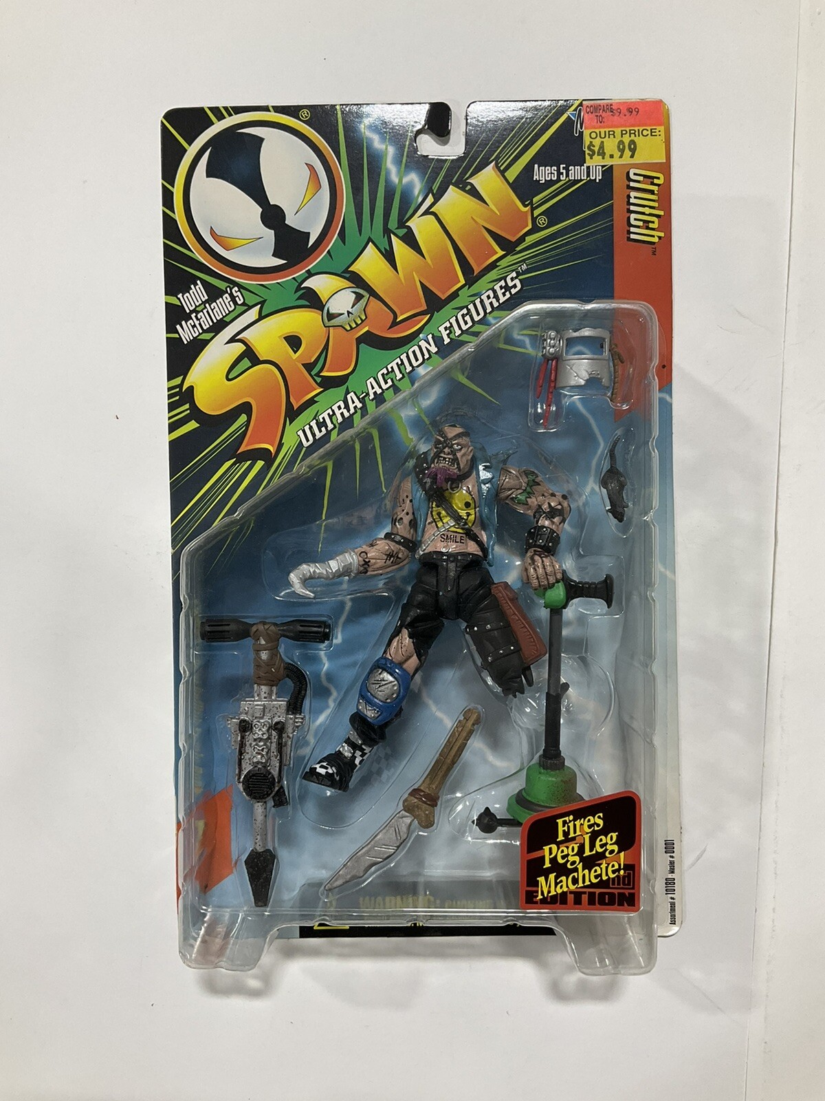 1996 McFarlane Toys Spawn Series 7 Crutch Figure New MOC Factory SEALED ...