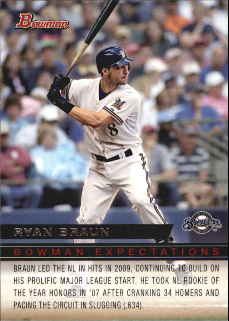 2010 Bowman Expectations #10 Ryan Braun/Mat Gamel Brewers NM-MT | eBay