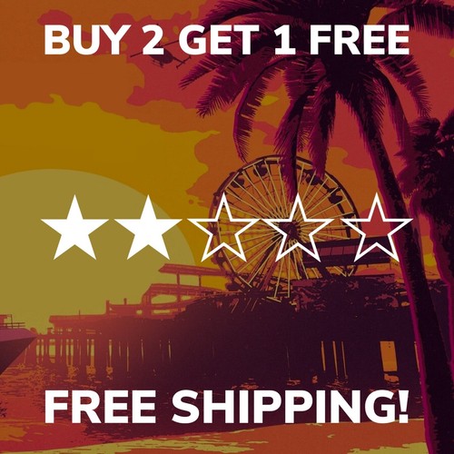 2 Star vinyl sticker WANTED Level Sticker | eBay