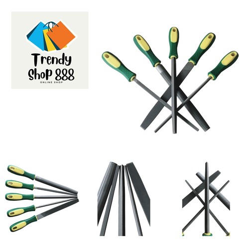 Versatile 5-Piece File Set - 8-Inch Polished Steel Tools for All ...