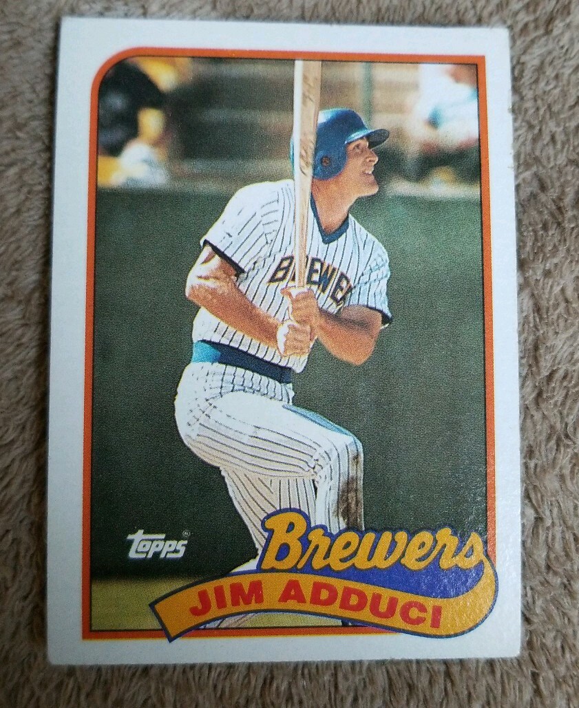 1989 (BREWERS) Topps #338 Jim Adduci | eBay