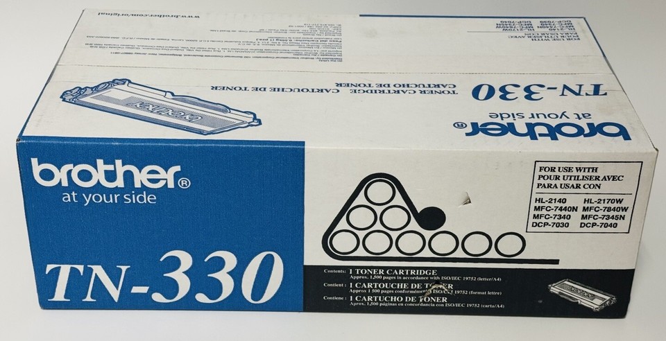 Genuine Brother TN330 Toner Cartridge Black - New 12502619390| eBay