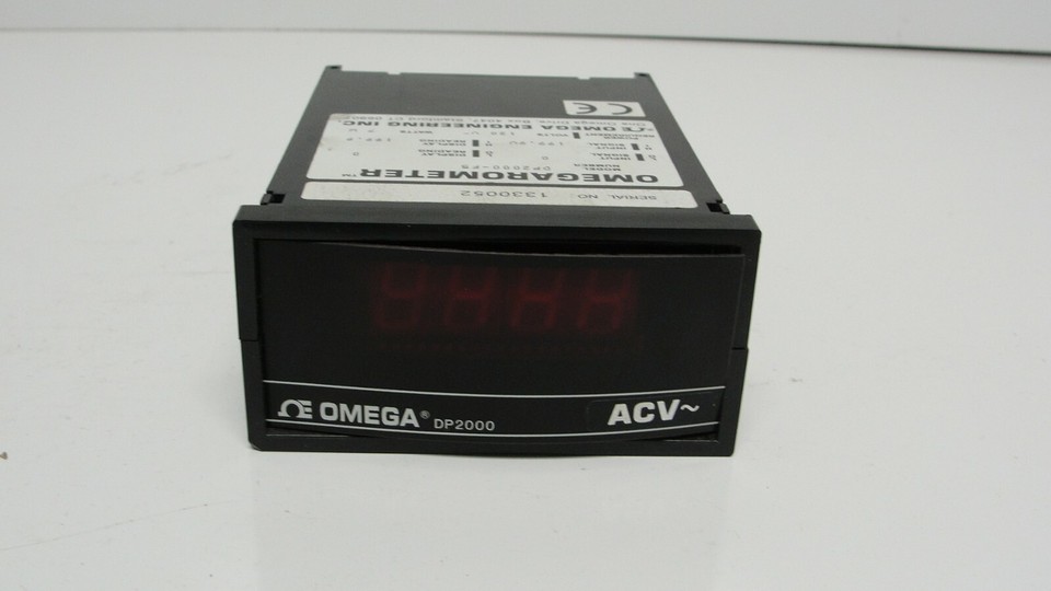 Omega DP2000-F5 omegarometer input signal 199.9v power 120v 7 watt | eBay