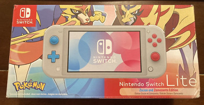 Nintendo Switch Lite Zacian & Zamazenta Pokemon Sword Shield Limited ...