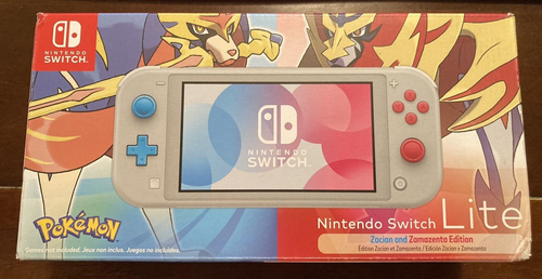 Nintendo Switch Lite Zacian & Zamazenta Pokemon Sword Shield Limited ...