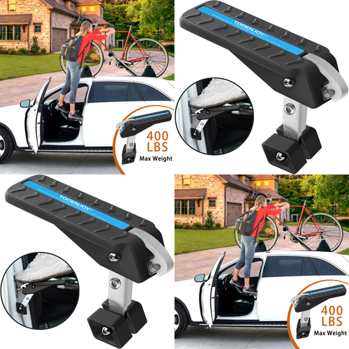 Car Door Latch Step Stand Pedal Ladder Strapping Roof Cargo Foldable ...
