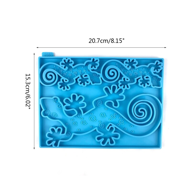 Wall Decoration Pendant Epoxy Resin Mold Lizards Ornament Silicone ...