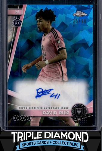 2024 Topps Chrome Sapphire MLS David Ruiz Rookie Autograph Auto #25/90 ...