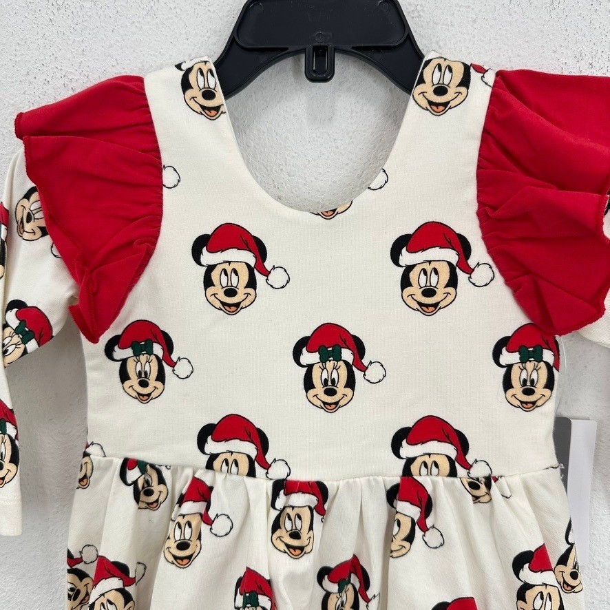 Disney Monica + Andy Christmas Mickey Mouse Dress Ruffle 12-18 Months ...