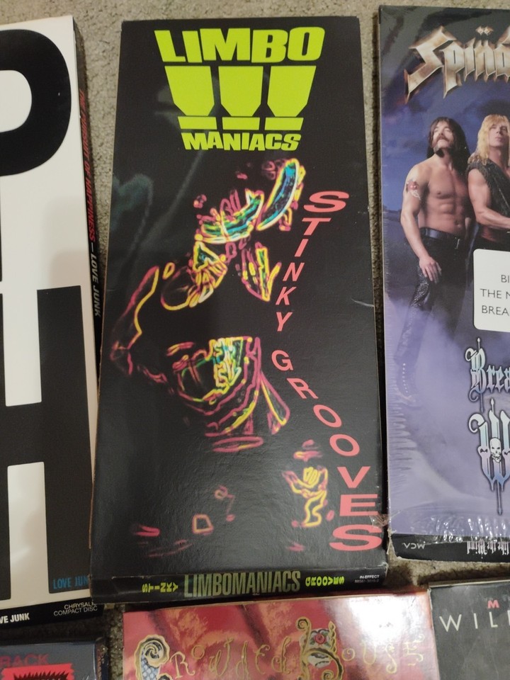 Lot Of 11 Empty CD Long Box Boxes, Spinal Tap, Limbo Maniacs, Crowded ...