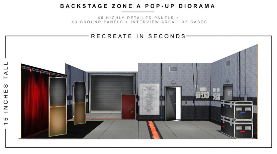 Extreme Sets Pop Up Backstage Zone - Complete Out of Box Rare Exclusive ...