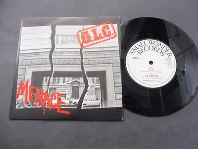 Menace – G.L.C. c/w I'm Civilised 1979 UK 45 SMALL WONDER PUNK KBD ...