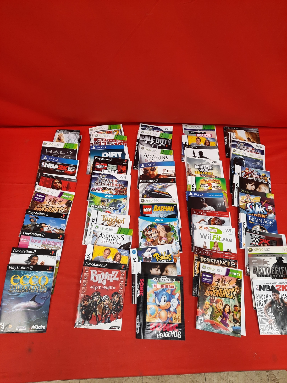 Lot Of 50 Video Game Inserts Great For Art Projects PlayStation Xbox ...