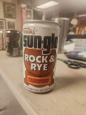 Brooks Sun-Glo Rock & Rye Vintage Steel Soda Pop Can (4000) | eBay
