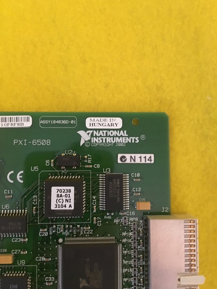 NATIONAL INSTRUMENTS NI PXI-6508 96 BIT 5V TTL/CMOS DIGITAL I/O 2.5mA ...