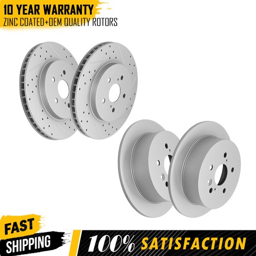 Front and Rear Brake Disc Rotors For Toyota Highlander Lexus Rx330 ...
