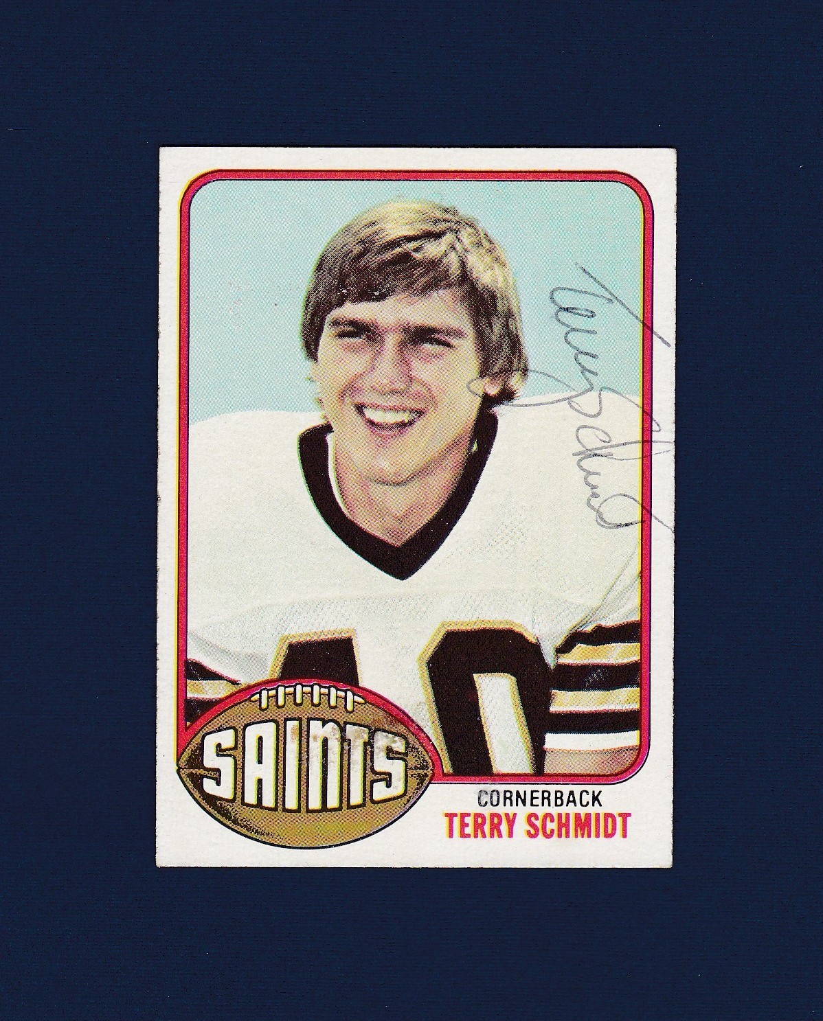 Terry Schmidt signed New Orleans Saints 1976 Topps football card | eBay