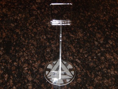 Ironman Gauntlet display stand holder with engraved Arc Reactor Symbol ...