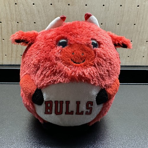Ty Beanie Ballz NBA Chicago Bulls Benny the Bull Mascot 5” Small Plush ...