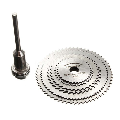 Woodworking HSS 6mm Mandrel Cutting Saw Blade Power Rotary Tools ...