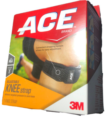 ACE Adjustable Knee Strap, Support Level 2 #207359 New, Quick Shipping ...