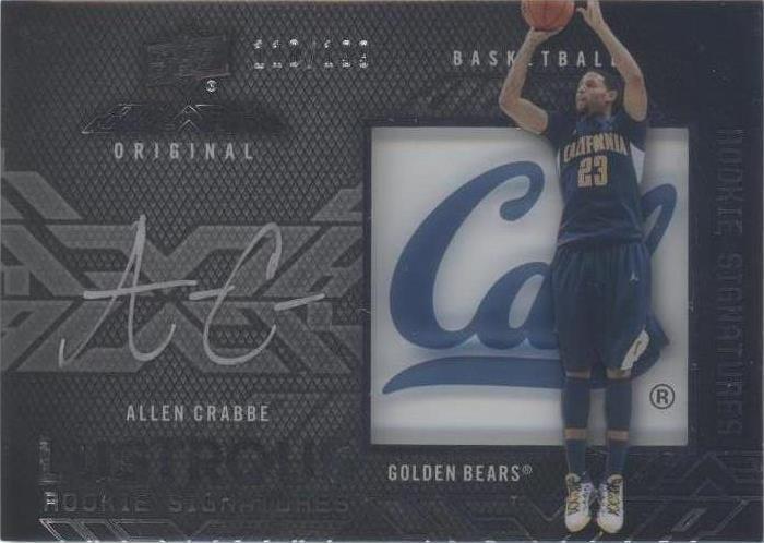 2013-14 Upper Deck Black - Lustrous Rookie Signatures Allen Crabbe #48 ...