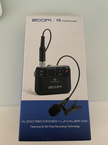 Zoom F2 Recorder With Lavalier Microphone, Sandisk 32GB Card, Mic clip, and more | eBay