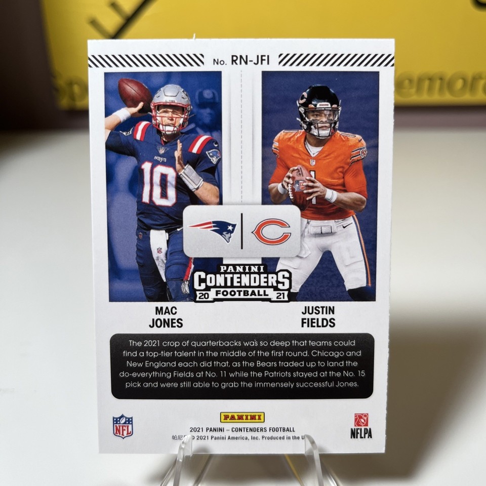 2021 Panini Contenders - Round Numbers Justin Fields, Mac Jones #RN-JFI ...
