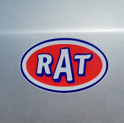 Rat Ratlook Oval Retro Vinyl Sticker For Car Van Bumper Window Laptop ...